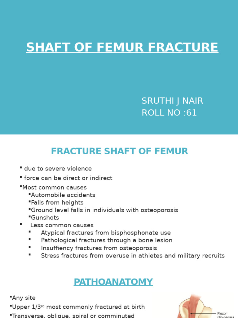 Shaft of Femur Fracture | PDF | Bone | Shock (Circulatory)