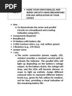 Breadboard Connection Procedure | PDF | Resistor | Computer Engineering