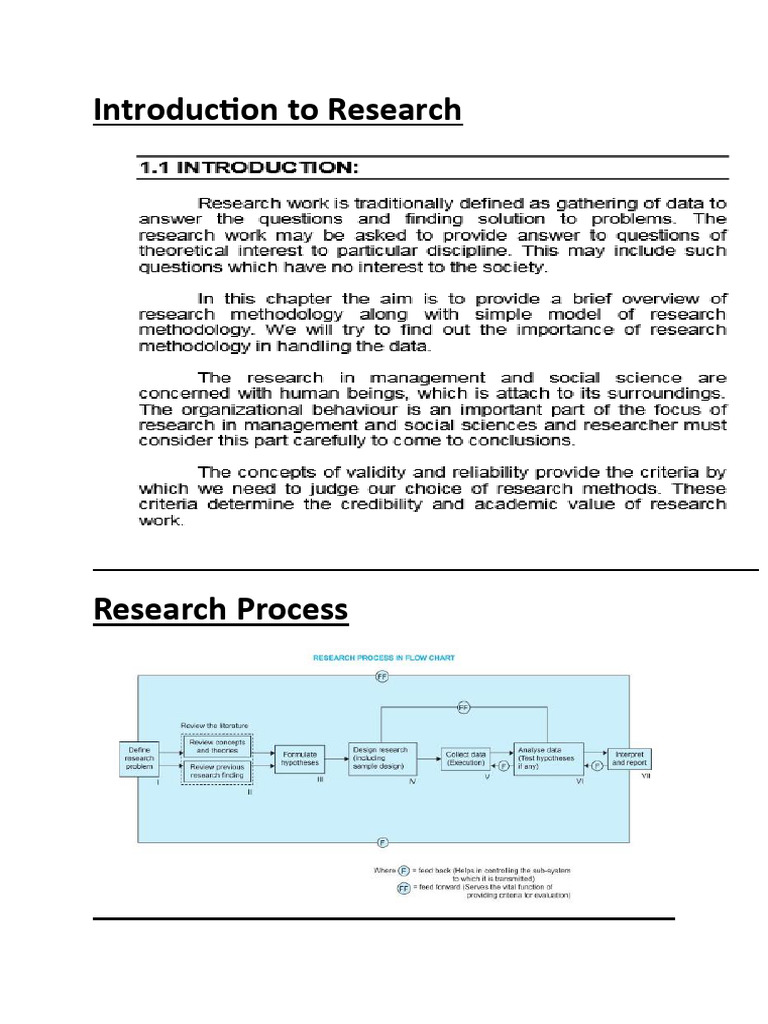 Research Methodology Notes | PDF | Data | Methodology