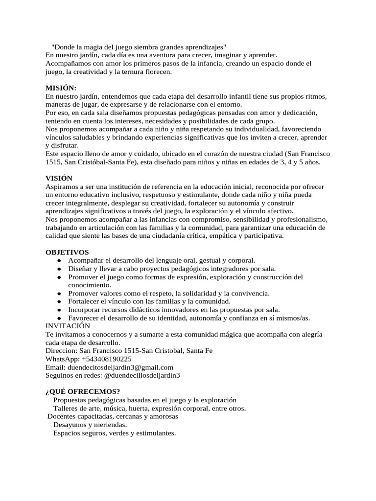 Duendecitos Del Jardín | PDF | Educación de la primera infancia
