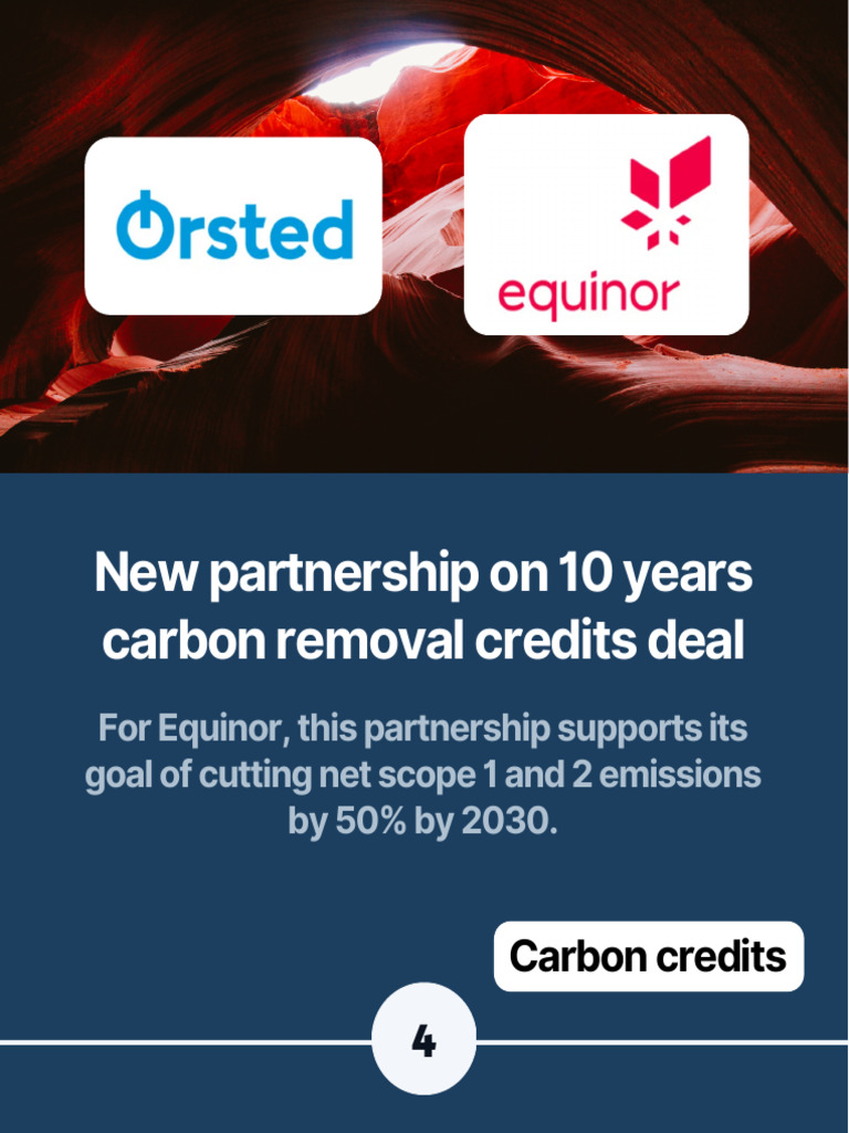 Equinor's 10-Year Carbon Credits Deal | PDF