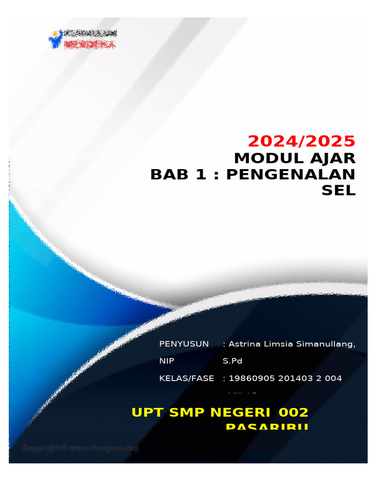 Modul Ajar 1 Sel | PDF