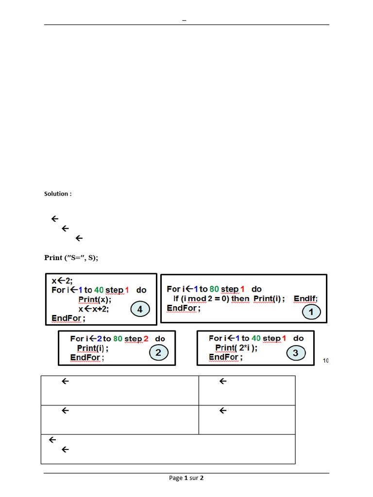 Algorithmic Exercises on Iterative Structures | PDF