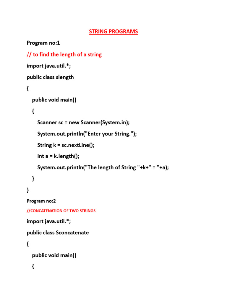 STRING PROGRAMS Icse Class 10 Set 2 | PDF | String (Computer Science) | Formalism (Deductive)