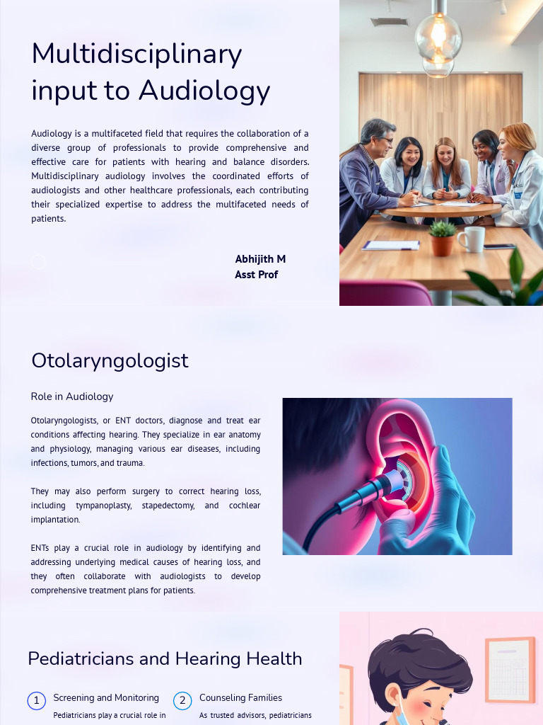 Multidisciplinary in Audiology | PDF | Audiology | Hearing Loss