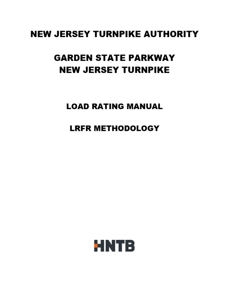 Spec Njta-Load-Rating-Manual Ver99 Final | PDF | Bridge | Concrete