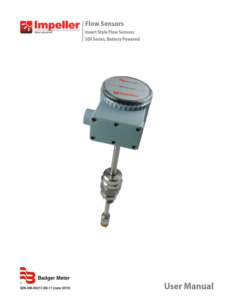 Battery Powered Flow Sensor Manual | PDF | Pipe (Fluid Conveyance) | Valve