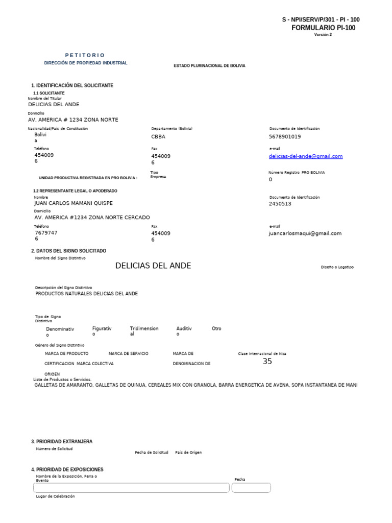 Senapi Registro Distintivo | PDF