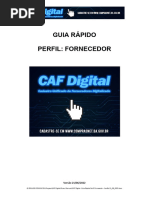 CAF Digital - Guia Rápido Perfil Cadastrador - Versão 25 - 04 - 2022 | PDF | Estado