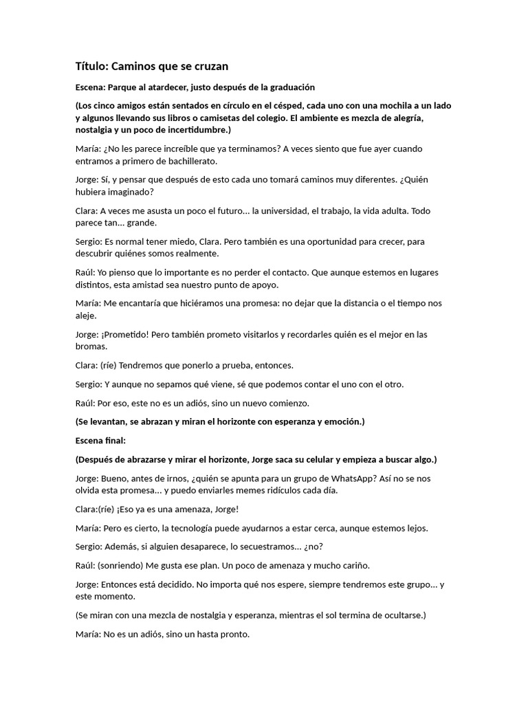 Guion de Actuacion de ECA 10mo | PDF