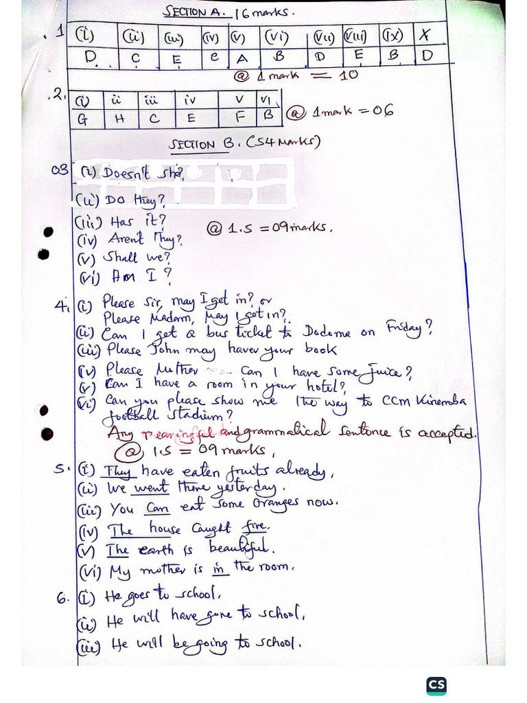 English Language f4 Ms | PDF