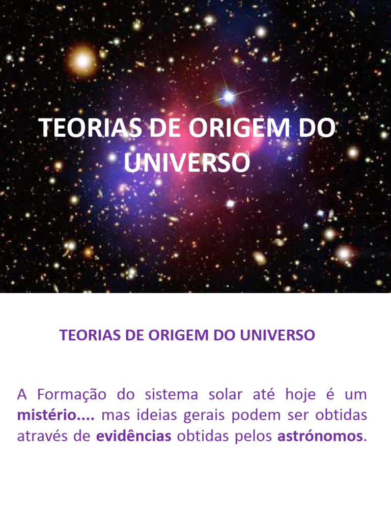 Teorias de Origem Da Terra | PDF | Criacionismo | Planetas