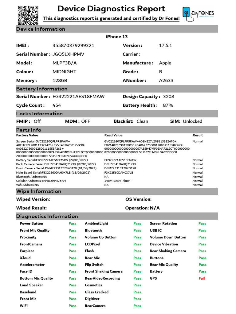 Device Information: 355870379299321 Jgq5Lxhpmv Mlpf3B/A Midnight 17.5.1 ...