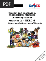 Eapp - q2 - Mod4 - Determining The Objectives and Structures of Reports ...