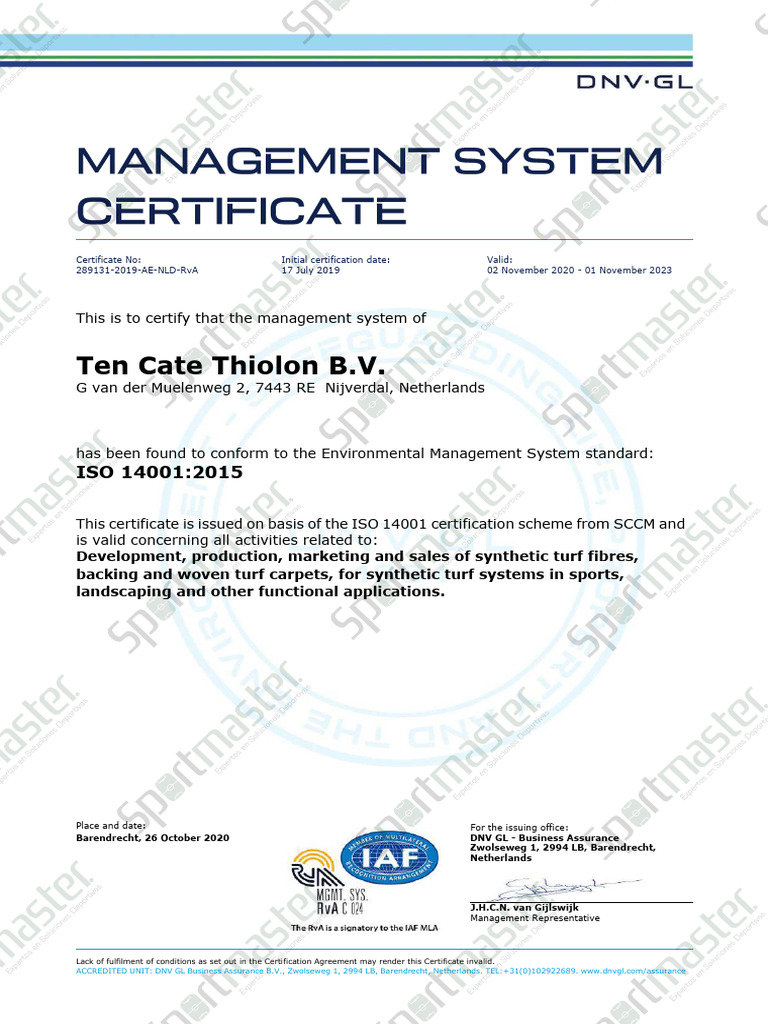 Certificado ISO 9001 Terza 2023 | PDF | Certification | Regulation