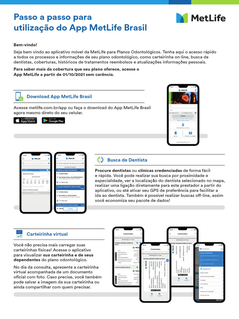 Guia Passo A Passo App MetLife | PDF | Aplicativo para celular ...