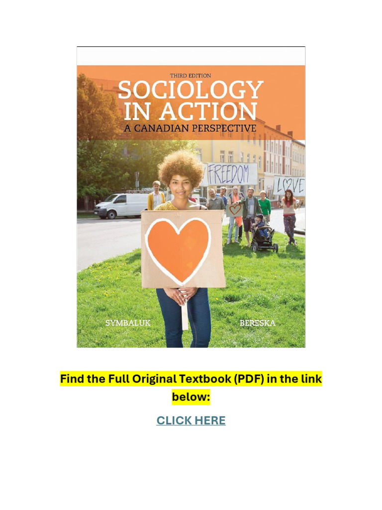 Sociology in Action: Canadian Perspective 3rd | PDF | Methodology ...
