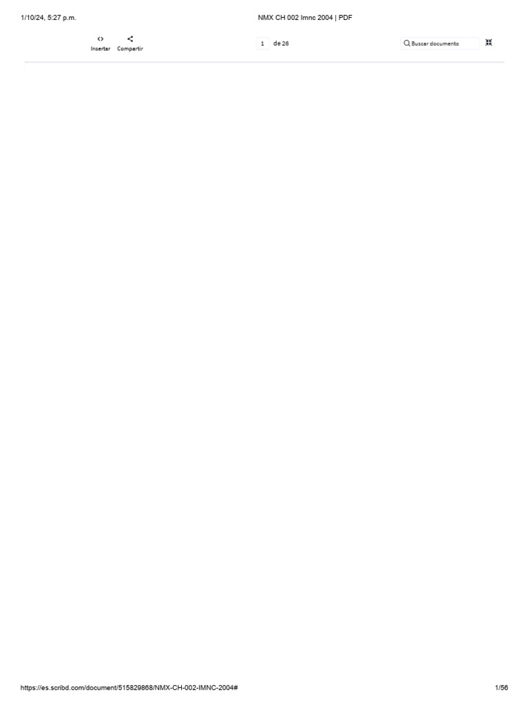 NMX CH 002 Imnc 2004 - PDF | PDF | Informática | Internet