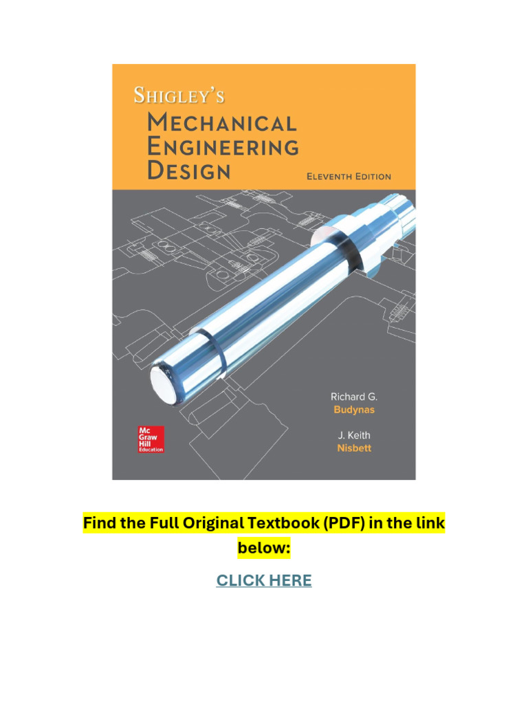 Shigley's Mechanical Engineering Design 11th Edition | PDF | Fatigue (Material) | Mathematical ...