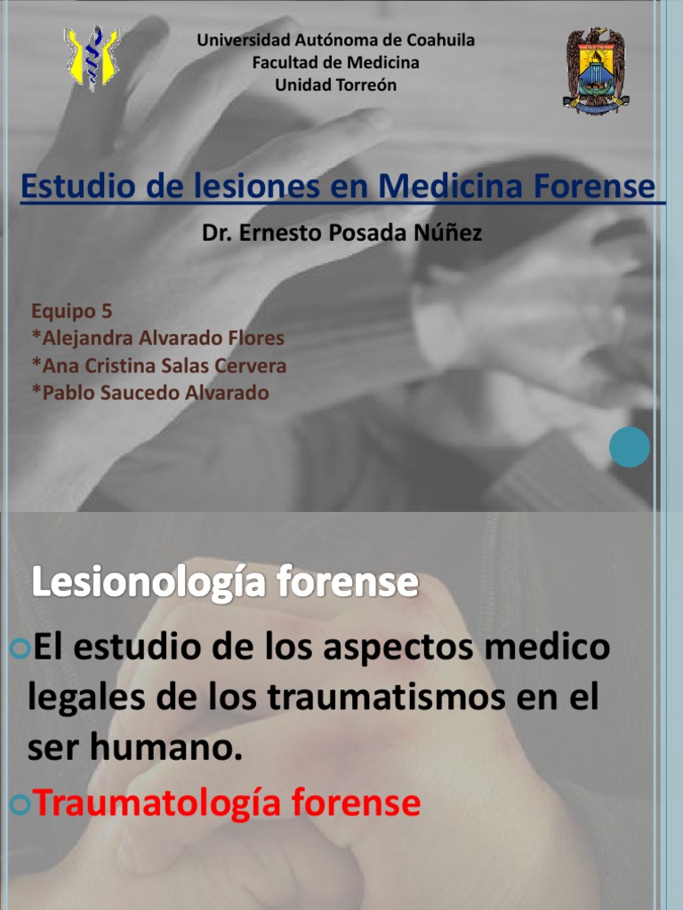 3D. Lesiones en Medicina Legal-Corta | PDF | Homicidio | Herida