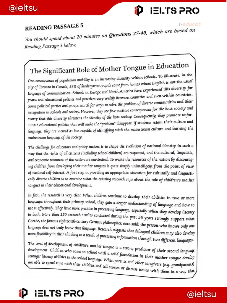 Real Test Passage 3 | PDF