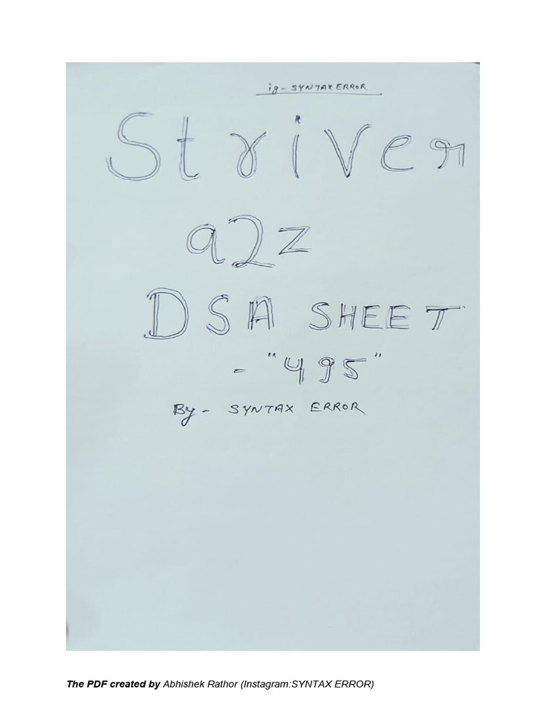 Striver A2z CPP Part 2 | PDF | C++ | Namespace