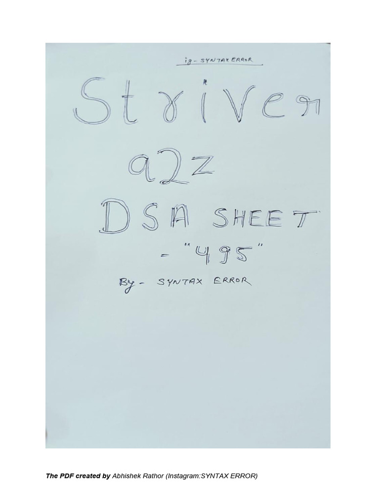 Striver A2z C - Part 4 | PDF | Computer Programming | Algorithms And Data Structures