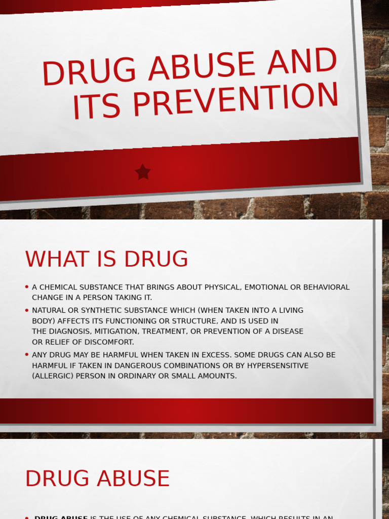 Module 3 Drug Abuse and Its Prevention | PDF | Substance Dependence ...