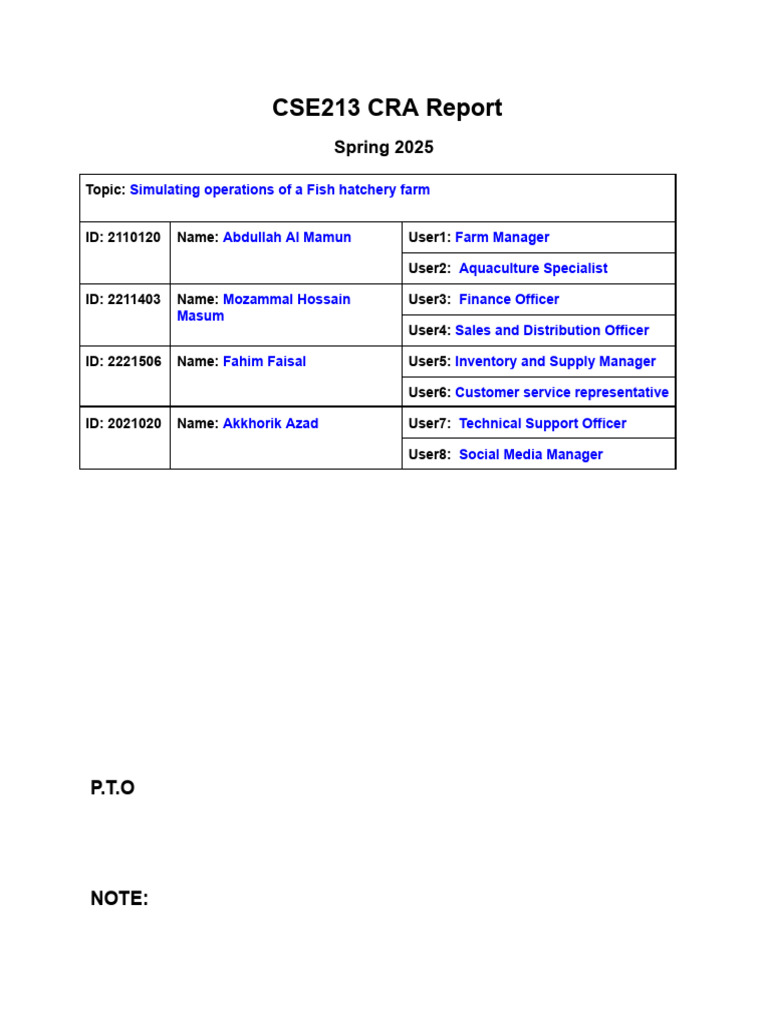 Group 12 CRA Report Final | PDF | Login | Water Quality