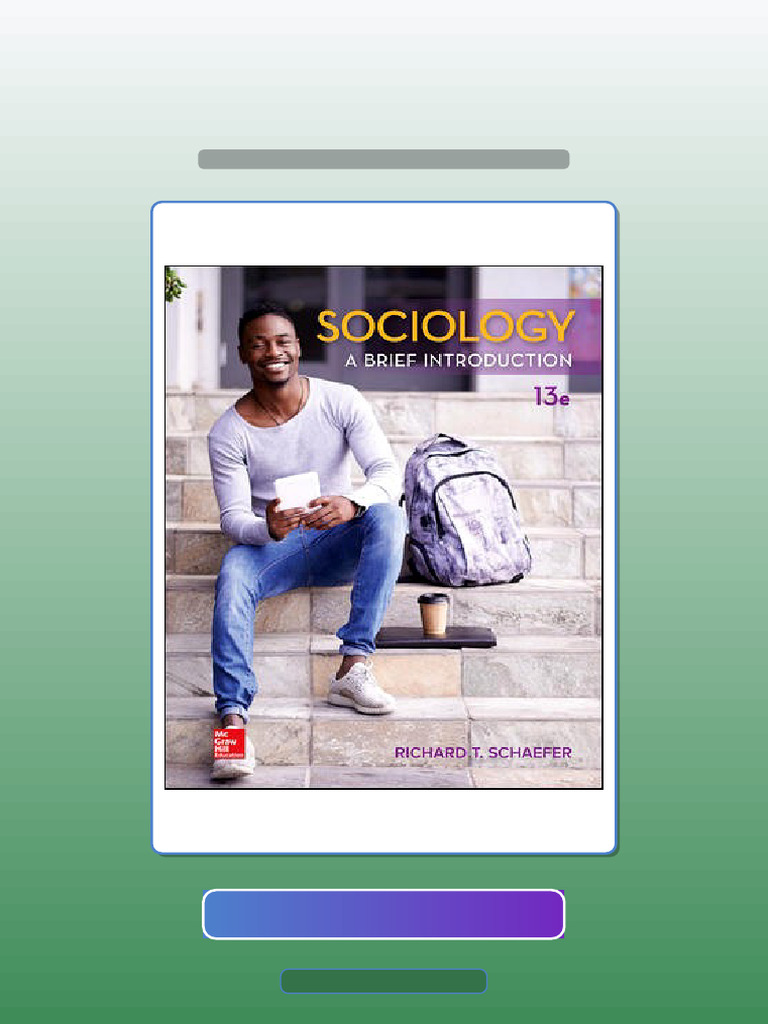 Sociology A Brief Introduction 13th Edition Richard T Schaefer Ebook ...