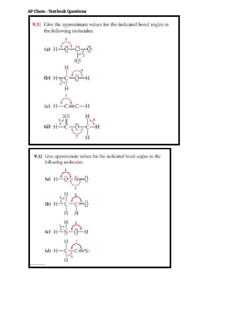 AP CHEM Unit 4 - Textbook Questions | PDF