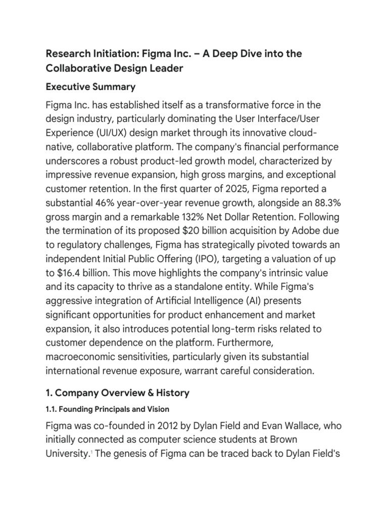 Figma's Strategic Growth and IPO Plans | PDF | Artificial Intelligence ...