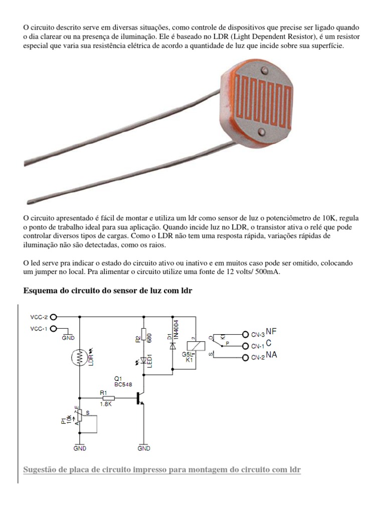 Circuito Com LDR