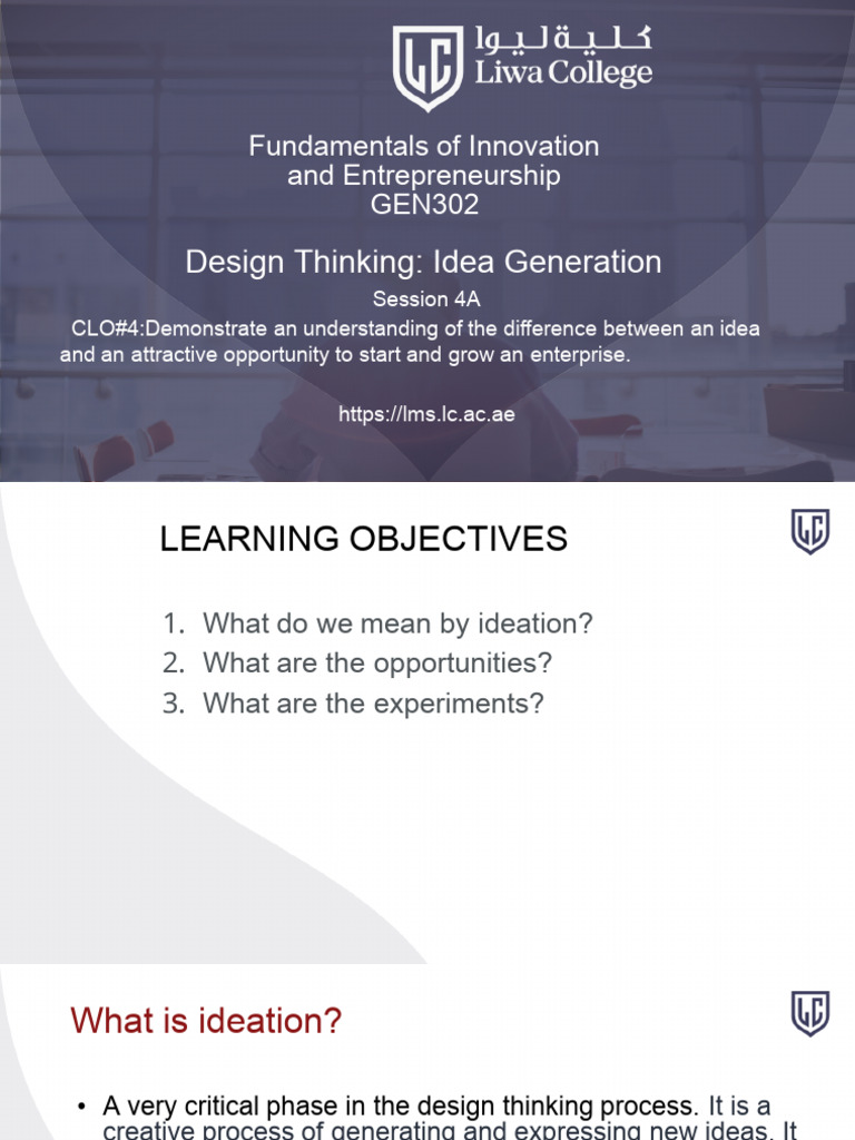 GEN302 Handout Unit 6 | PDF | Design Thinking | Brainstorming