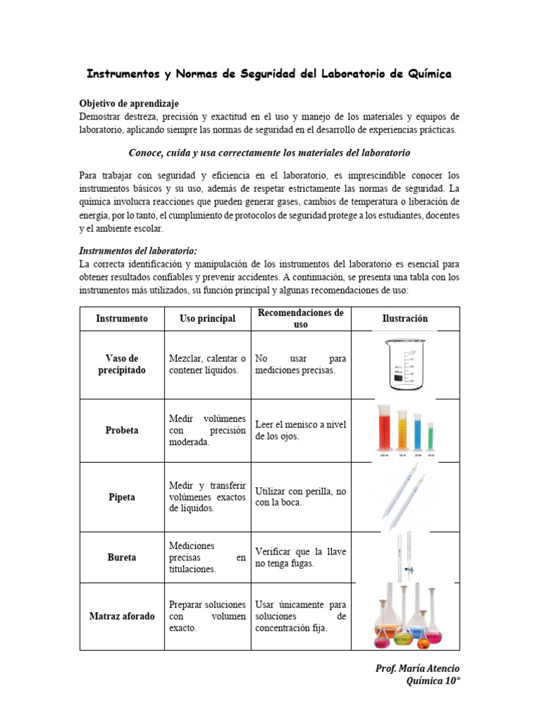 Normas y Herramientas de Seguridad en Química | PDF | Laboratorios