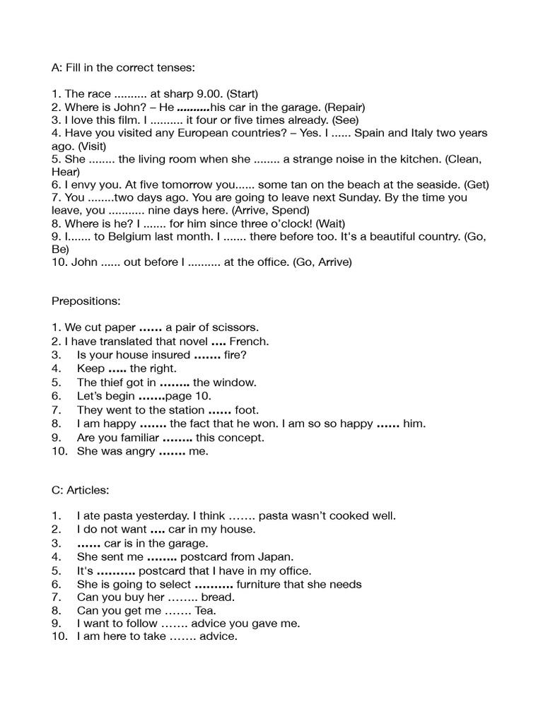 200 - 1. Common Exercise | PDF