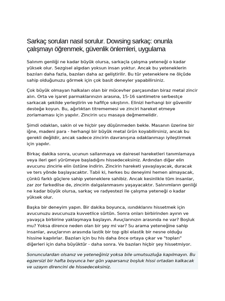 Pandül hakkinda bilgi | PDF