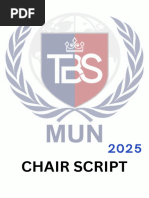 AGM Election Script for Chairperson | PDF | Voting | Group Decision Making