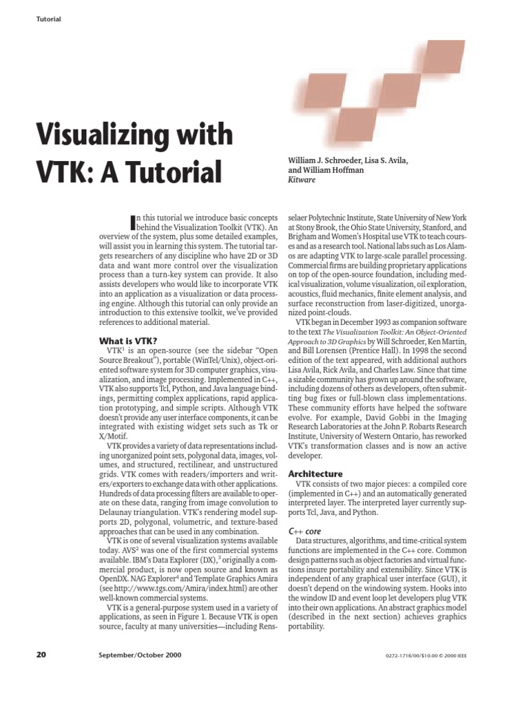 VTK Tutorial | Download Free PDF | Rendering (Computer Graphics) | Visualization (Graphics)
