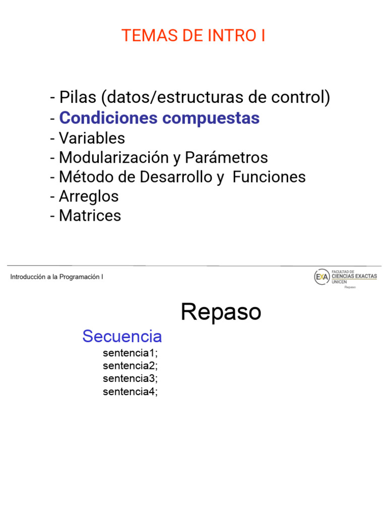 Clase3 CondicionesCompuestas | PDF | Ingeniería de software | Programación de computadoras