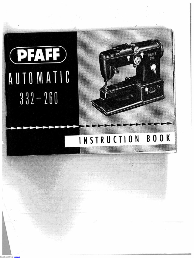 Pfaff 332 Sewing Machine | PDF | Sewing Machine | Sewing