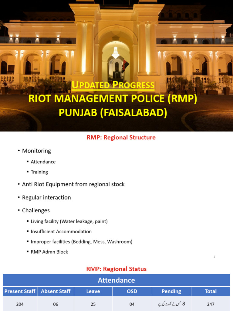 RMP Meeting FSD Region | PDF