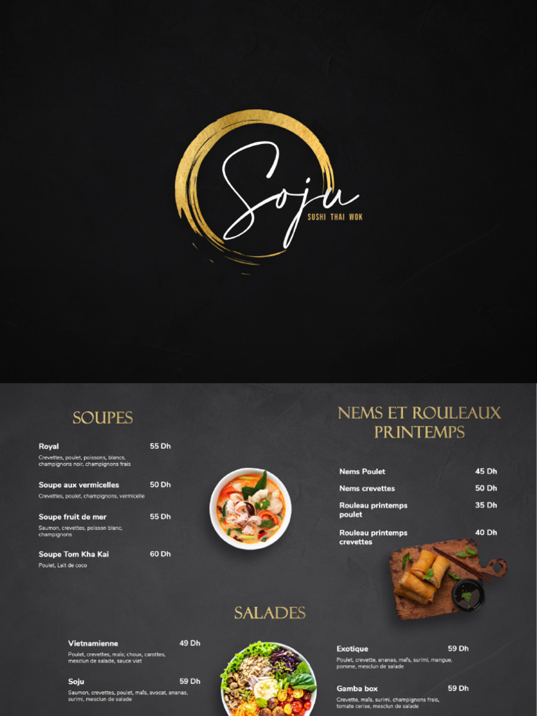 Menu Soju Sushi | PDF