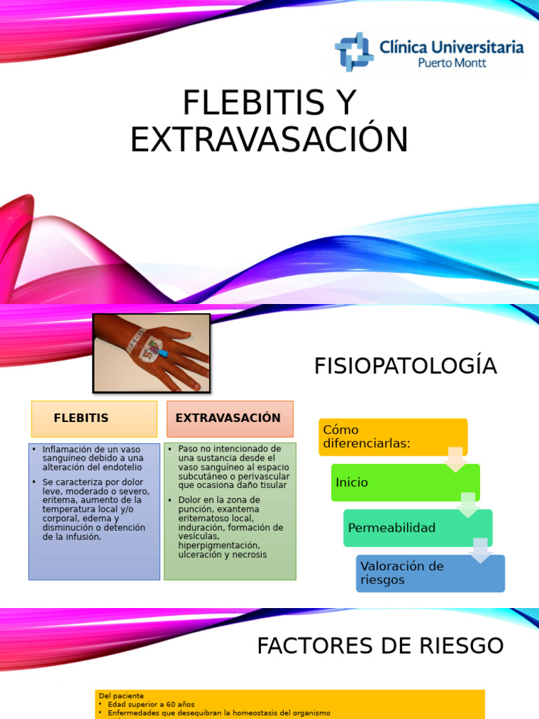 Diferencias entre flebitis y extravasación | PDF | Enfermedades y ...