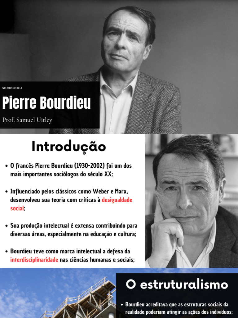 Pierre Bourdieu | PDF | Sociologia | Educação em Artes Liberais