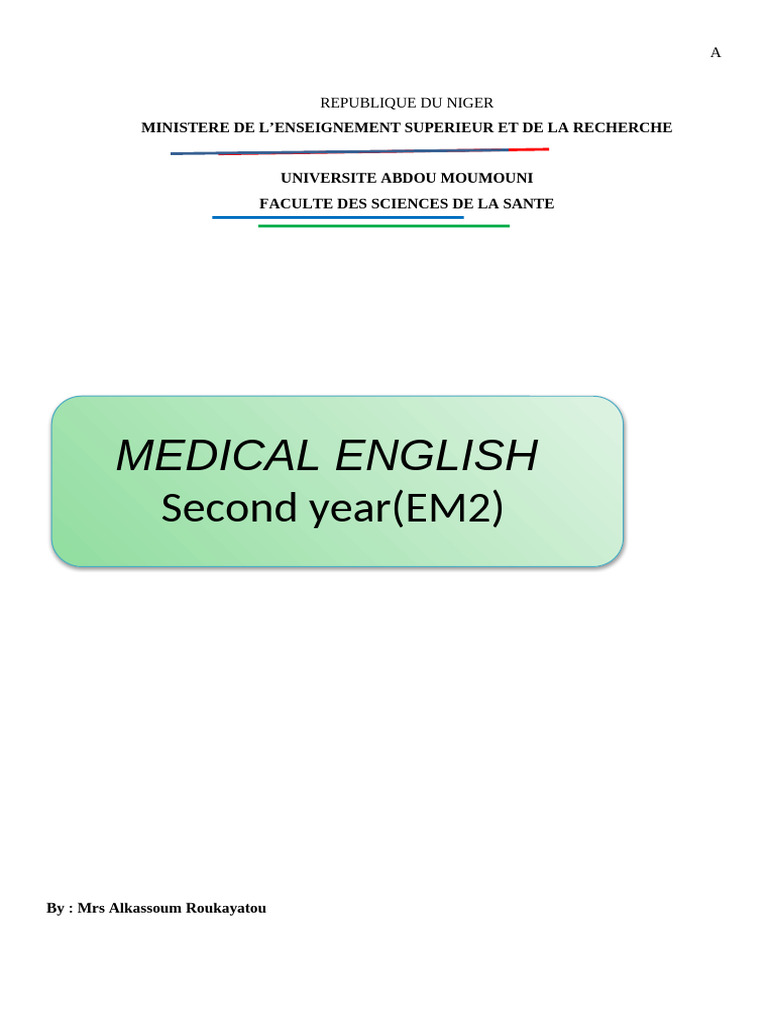 Medical English EM2 (2024-2025 Document Corrigé) | PDF | Blood Pressure | Hypertension