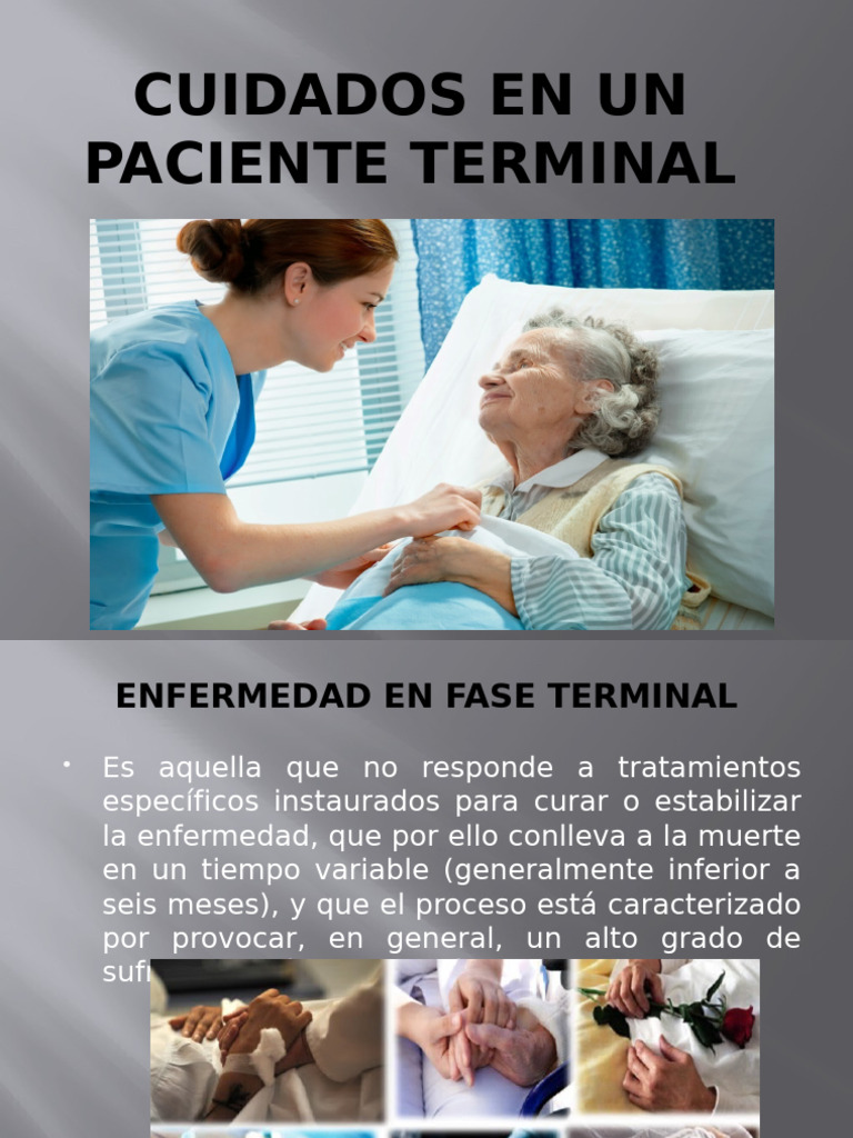 Cuidados en Un Paciente Terminal | PDF | Cuidados paliativos | Cuidado ...