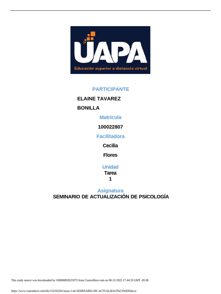 Tarea 1 de SEMINARIO DE ACTUALIZACI N | PDF | Aprendizaje | Sicología
