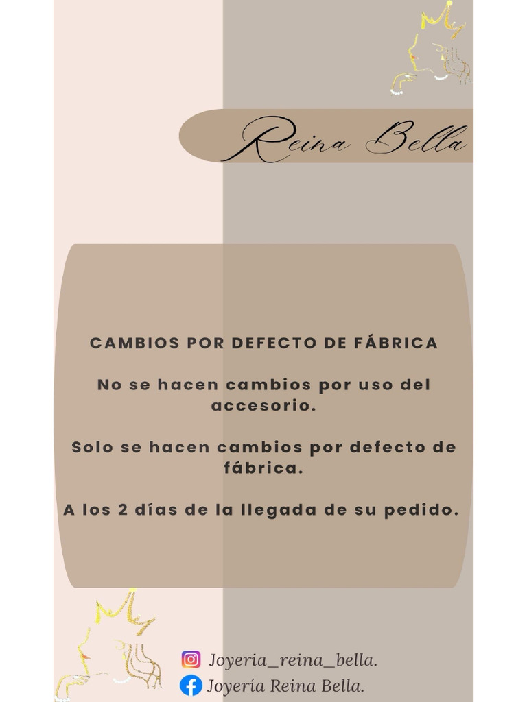 Cambios por defecto de fábrica. | PDF