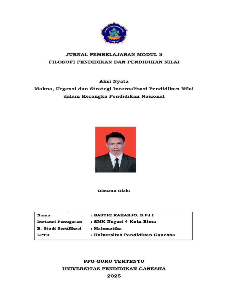 Basuki Raharjo - 2574812224 - Jurnal Filosofi Pendidikan Dan Pendidikan ...